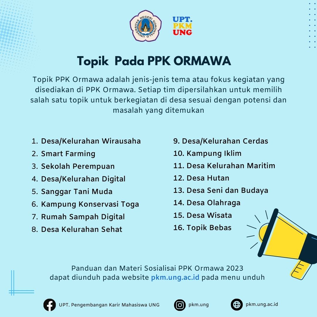 Info Penerimaan Sub Proposal PPK Ormawa 2023 di Universitas Negeri Gorontalo - Fakultas Hukum