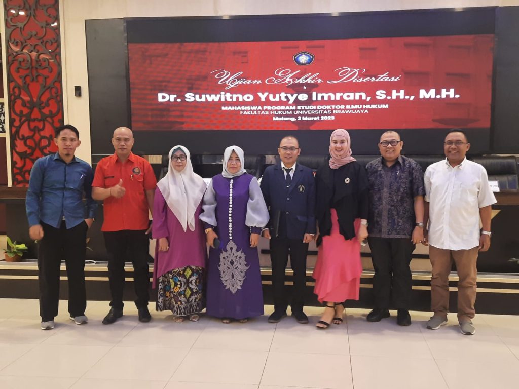 Ucapan Selamat kepada Dr. Suwitno Y. Imran, SH., MH - Fakultas Hukum