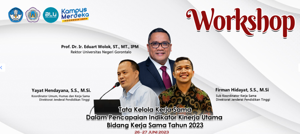 Dekan Fakultas Hukum UNG dan Tim IKU dan Kerjasama Ikuti Workshop Tata Kelola Kerjasama untuk ...