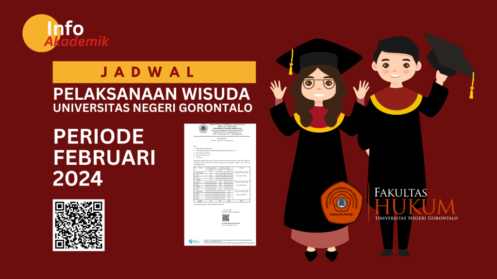 Info Akademik : Jadwal Pelaksanaan Wisuda UNG Periode Februari 2024 - Fakultas Hukum